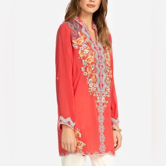 Johnny Was | Tops | Johnny Was Harlow Tunic Passionfruit M | Poshmark